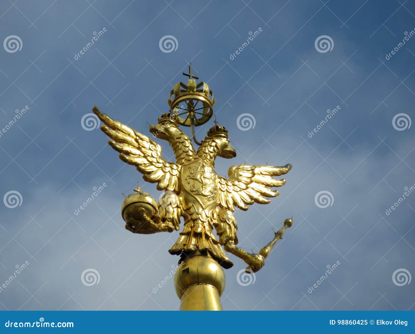 Two-headed Eagle - National Emblem of Russia Stock Image - Image of ...