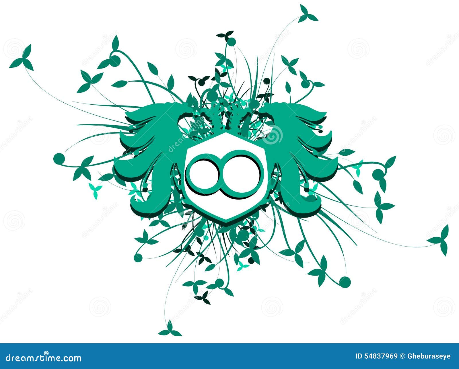 Two-headed Eagle with Symbol of Infinity Isolated Stock Vector ...