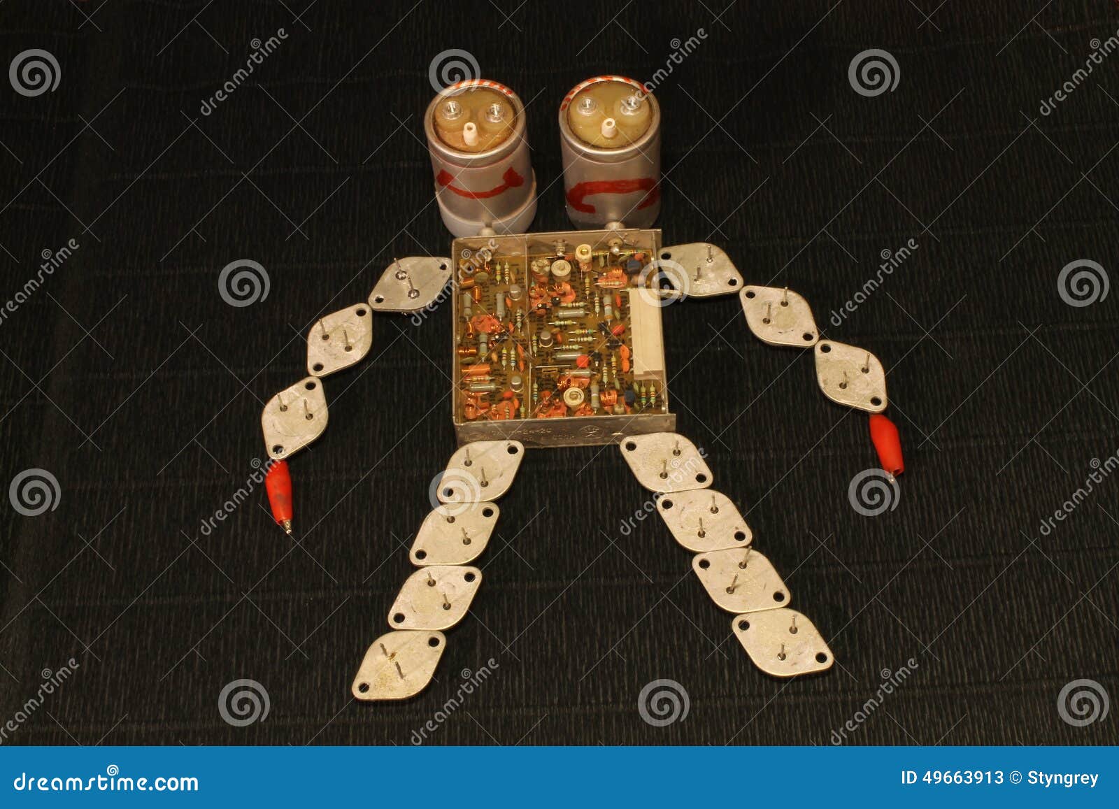 Two-Headed robot stock image. Image of potentiometer - 49663913