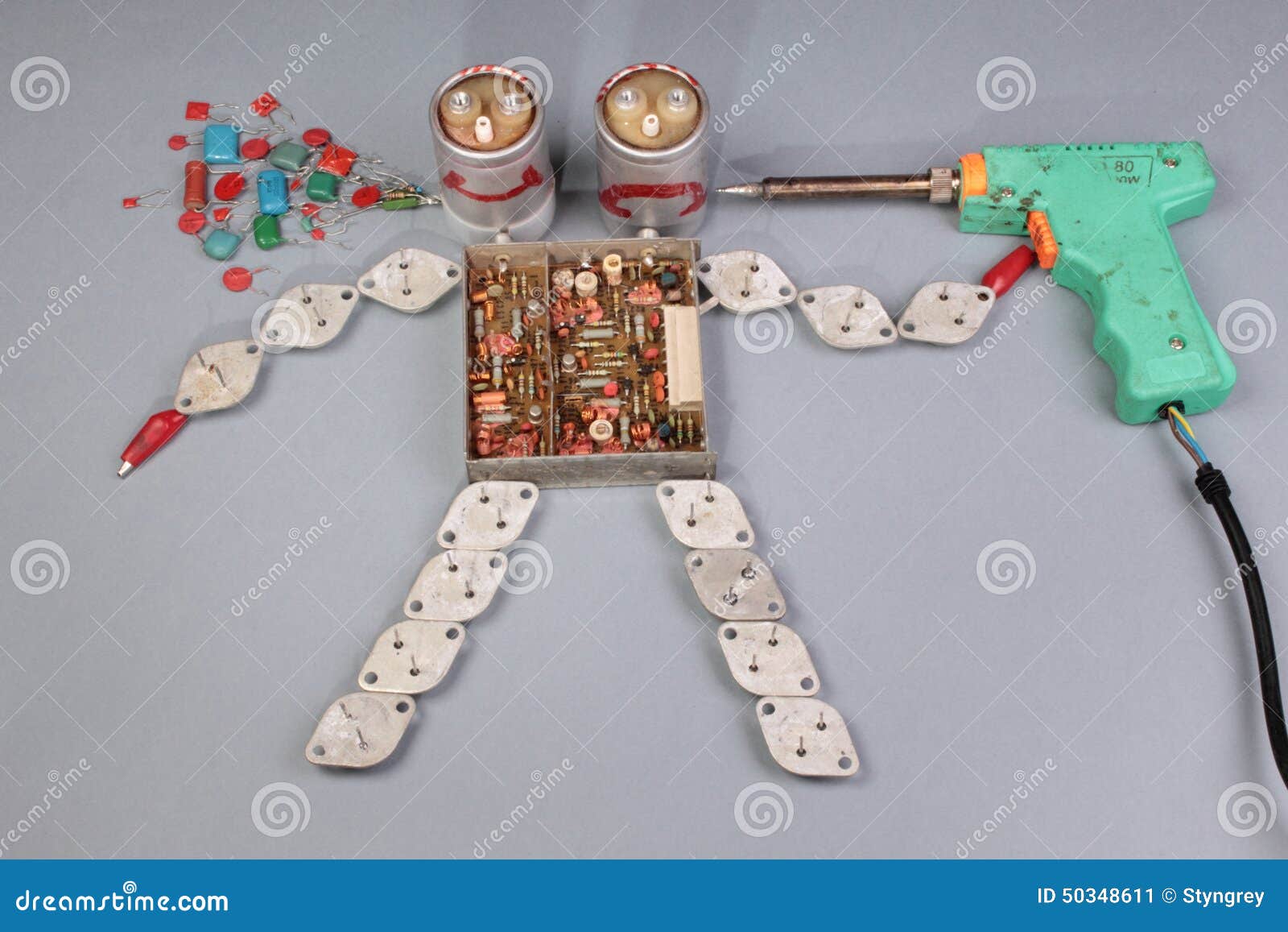 Two-Headed robot stock image. Image of headed, robot - 50348611