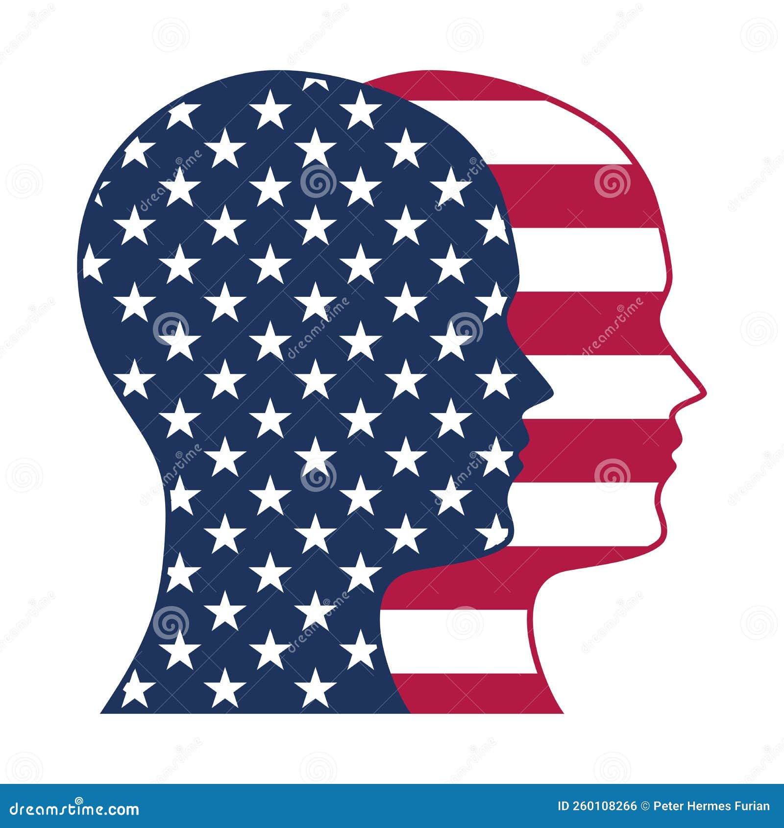 Opposing Heads Silhouette Royalty-Free Stock Photography ...