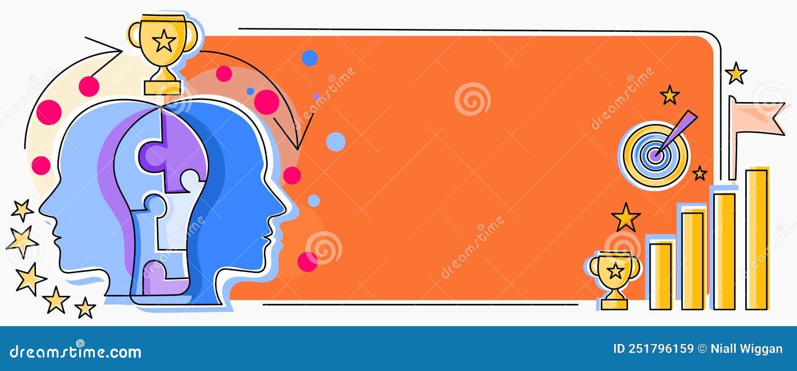 Two Heads Connected with Puzzle Showing Solving Problems and Sharing ...