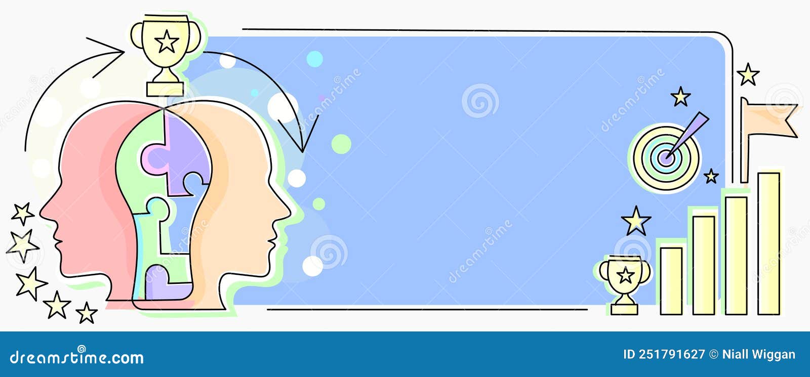 Two Heads Connected with Puzzle Showing Solving Problems and Sharing ...