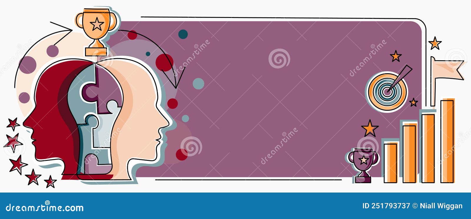 Two Heads Connected with Puzzle Showing Solving Problems and Sharing ...