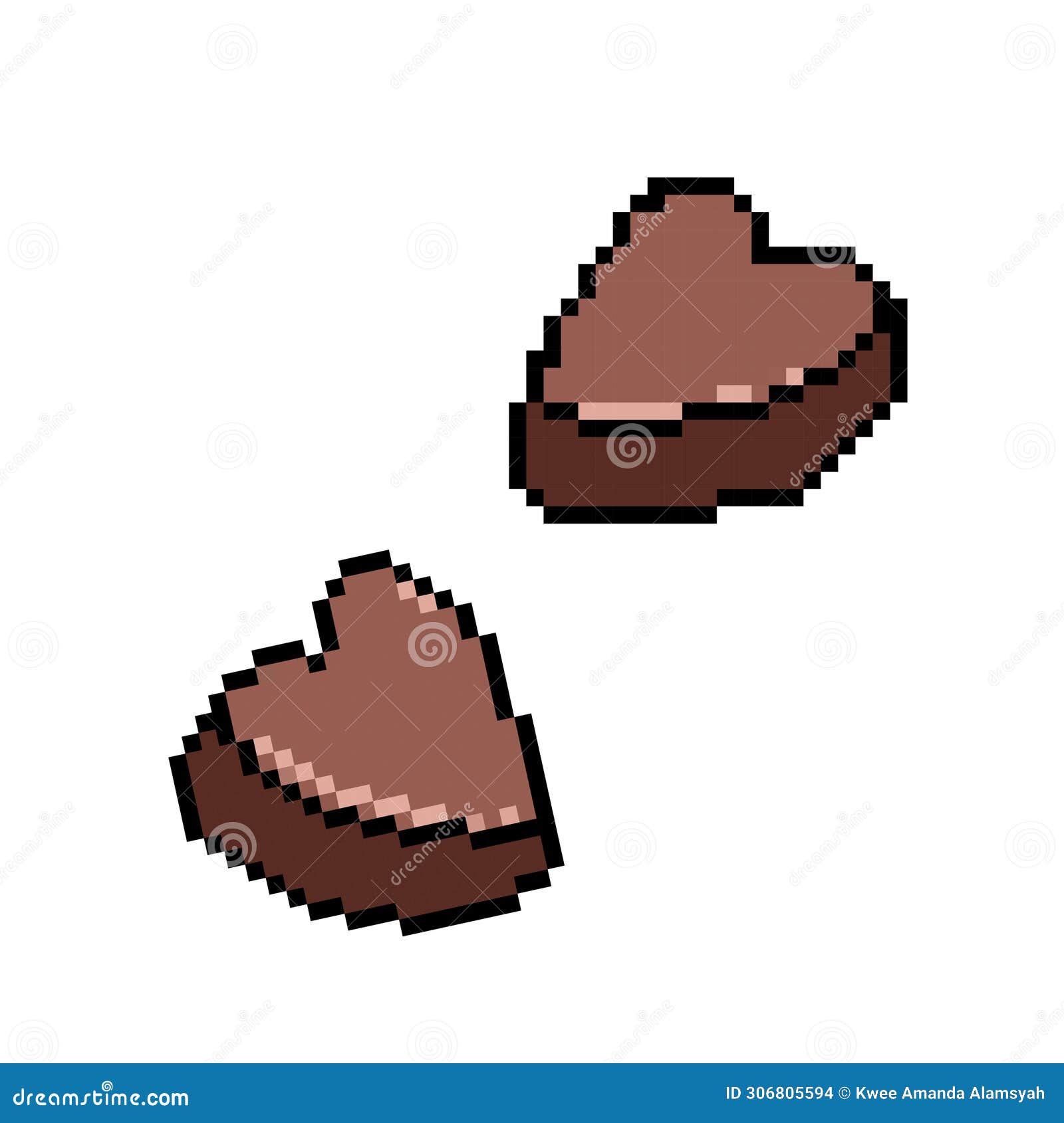 Chocolate Pixel 8 Bit Donut Wallpaper - High Res Background Royalty ...