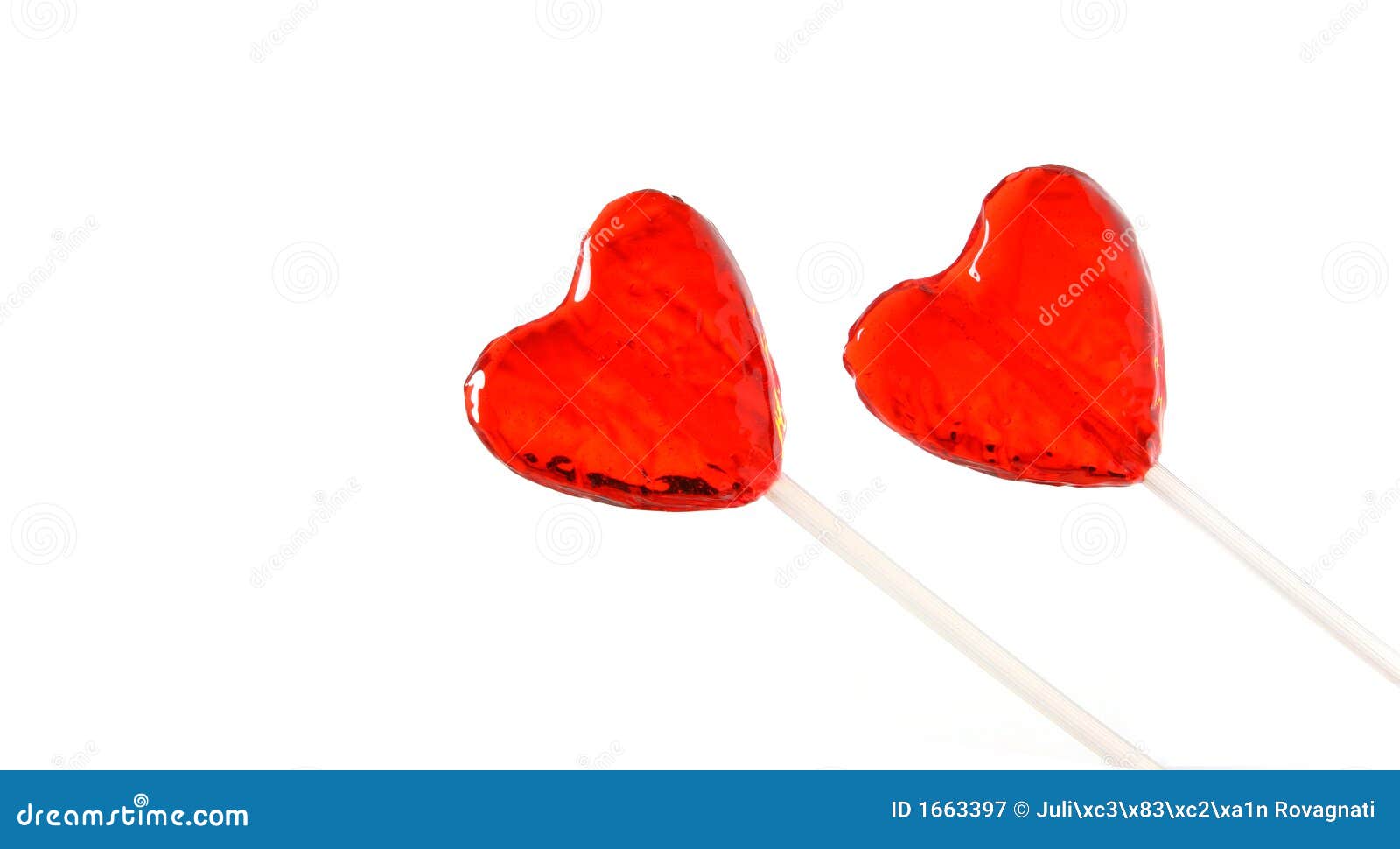 Two Heart Shaped Lollipops For Valentine Picture. Image: 1663397 Two Heart Shaped Lollipops For Valentine Picture. Image: 1663397