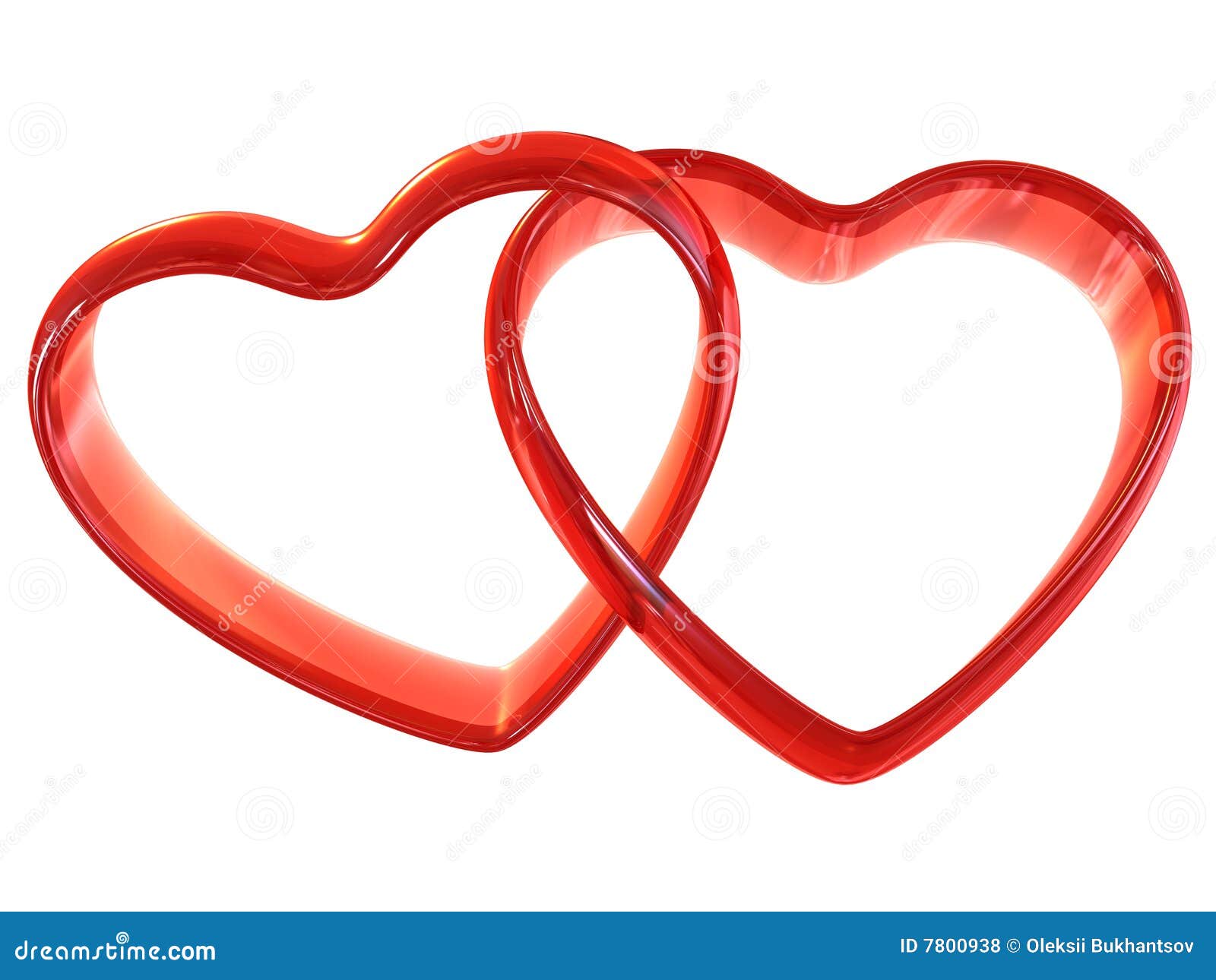 Two heart-shaped rings stock illustration. Illustration of romance ...