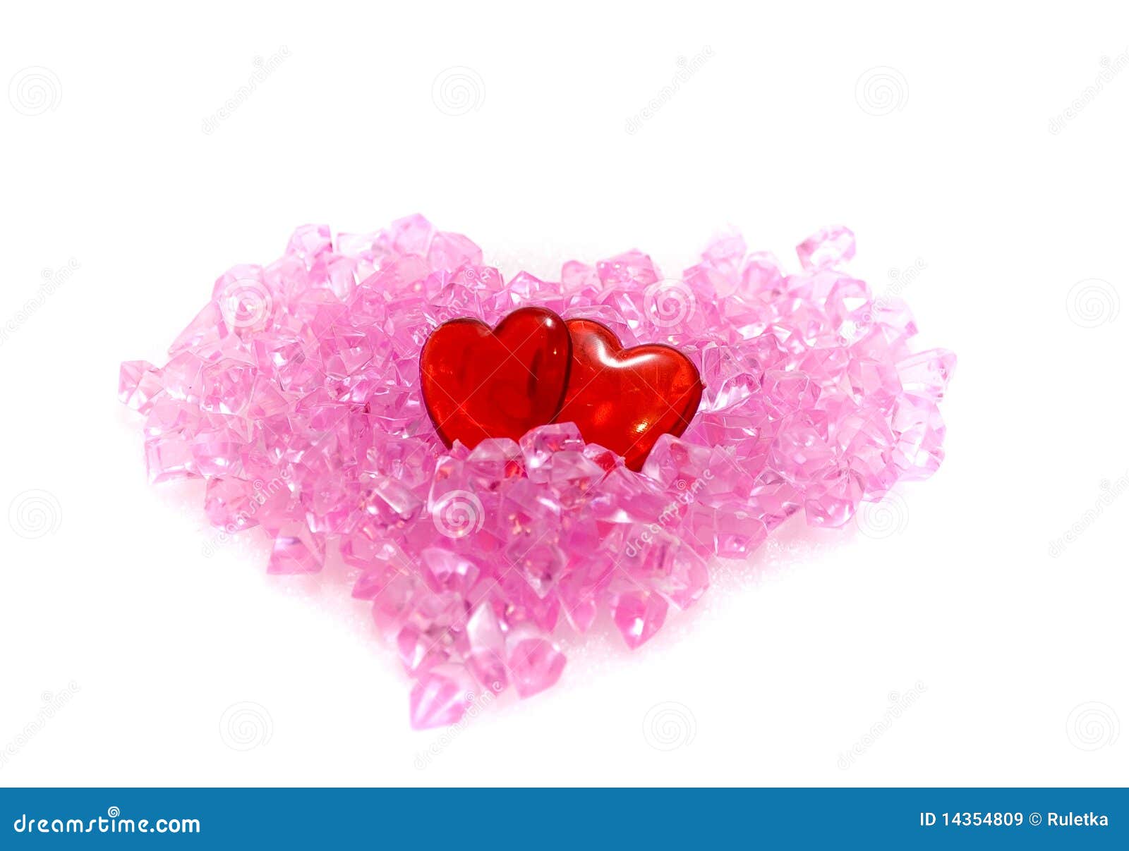 Two hearts. stock image. Image of rich, love, shine, abstract - 14354809