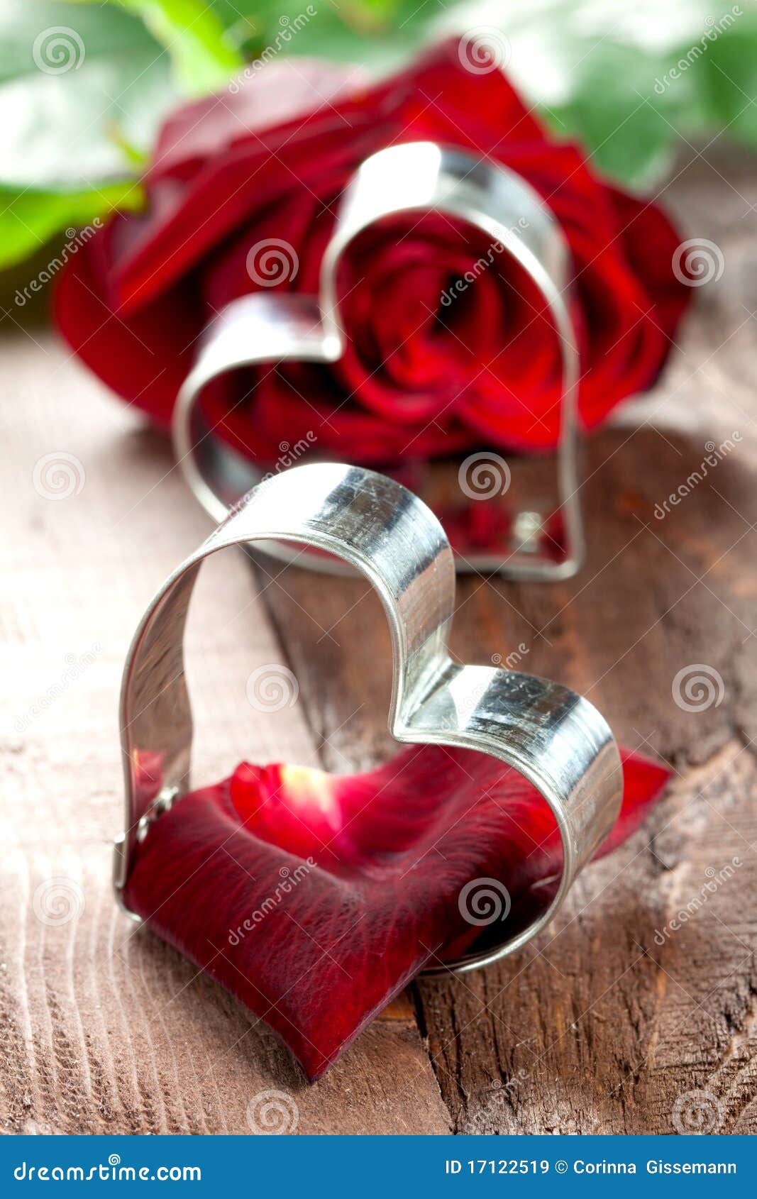 Two hearts stock image. Image of love, symbolical, flower - 17122519