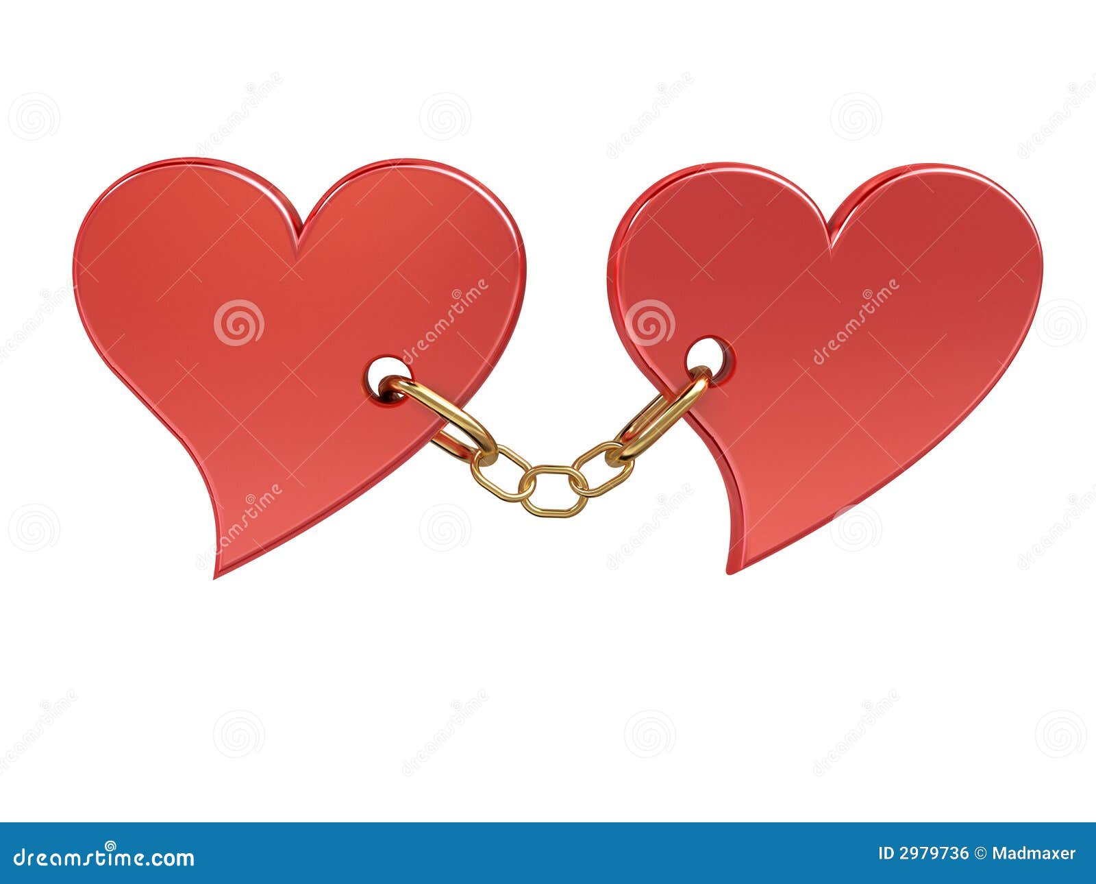 Two hearts stock illustration. Illustration of horizontal - 2979736