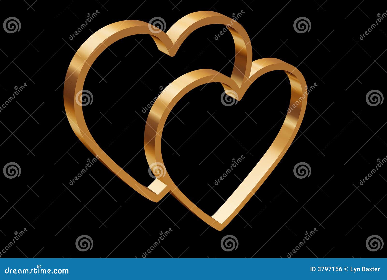 Two hearts stock illustration. Illustration of senses - 3797156