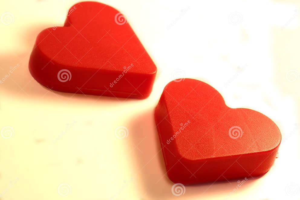 Two Hearts stock photo. Image of affection, valentine, holiday - 65354
