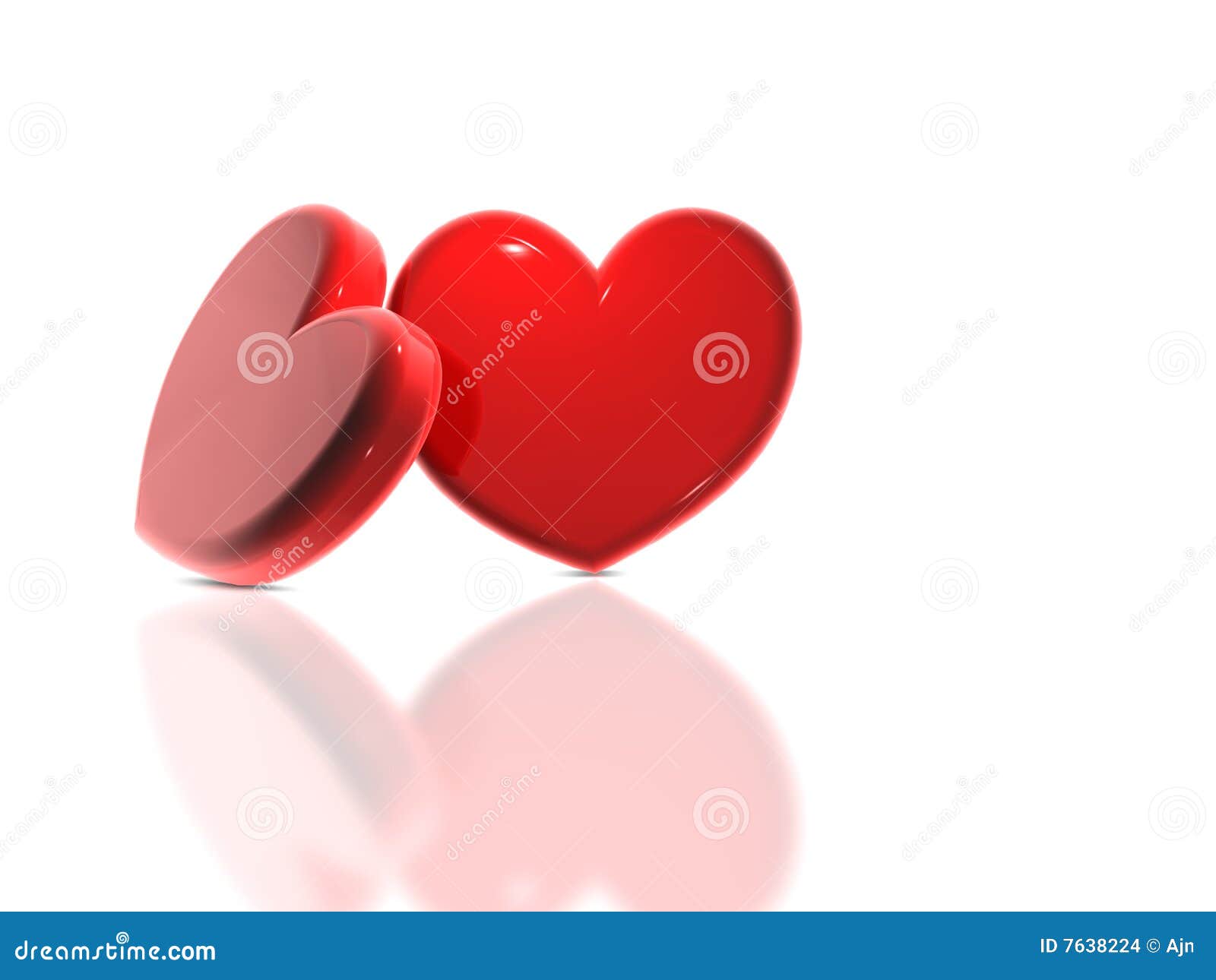 Two Hearts stock illustration. Illustration of couple - 7638224