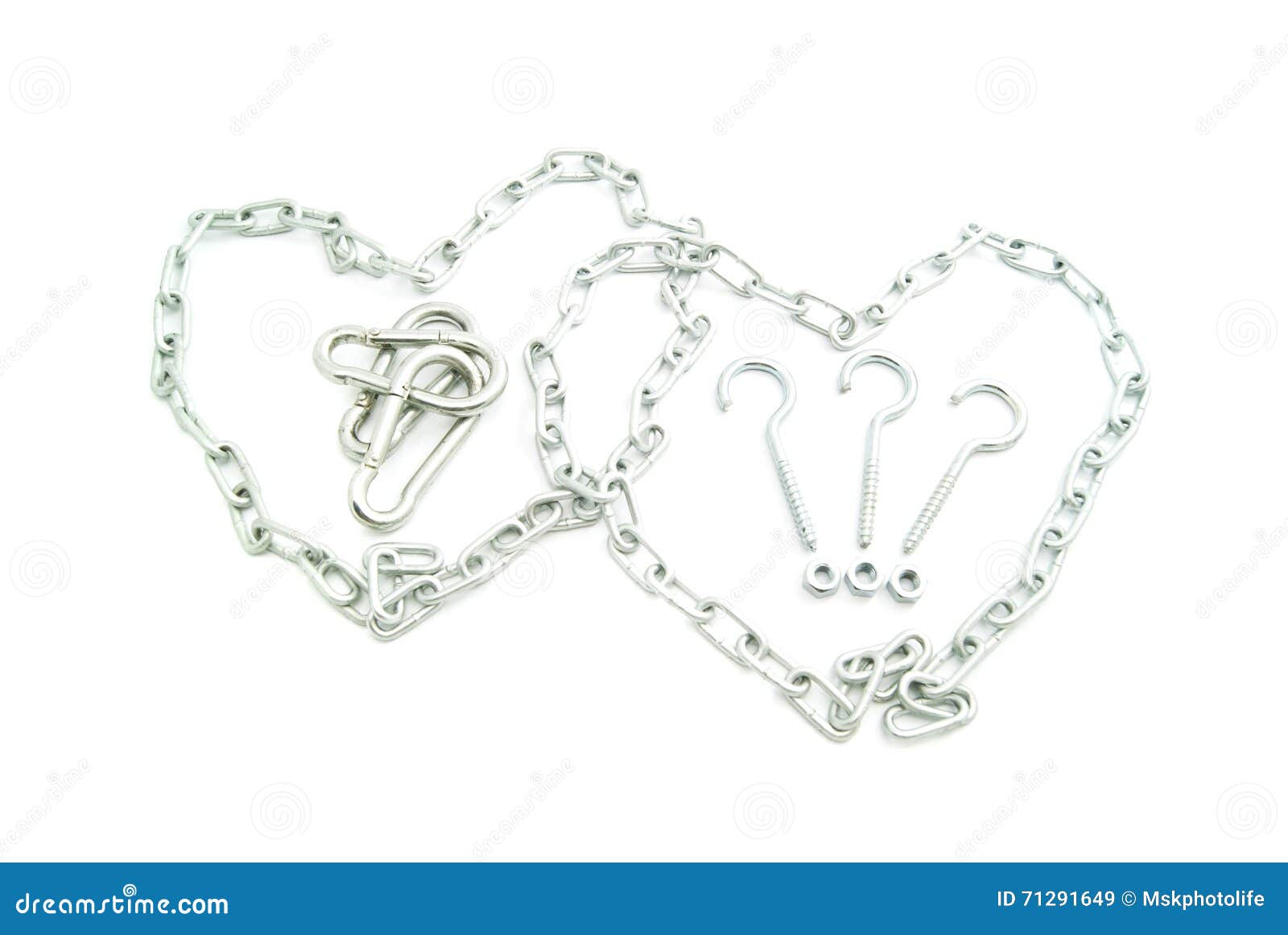Two Hearts Of Chains Royalty-Free Stock Photo | CartoonDealer.com #71291649