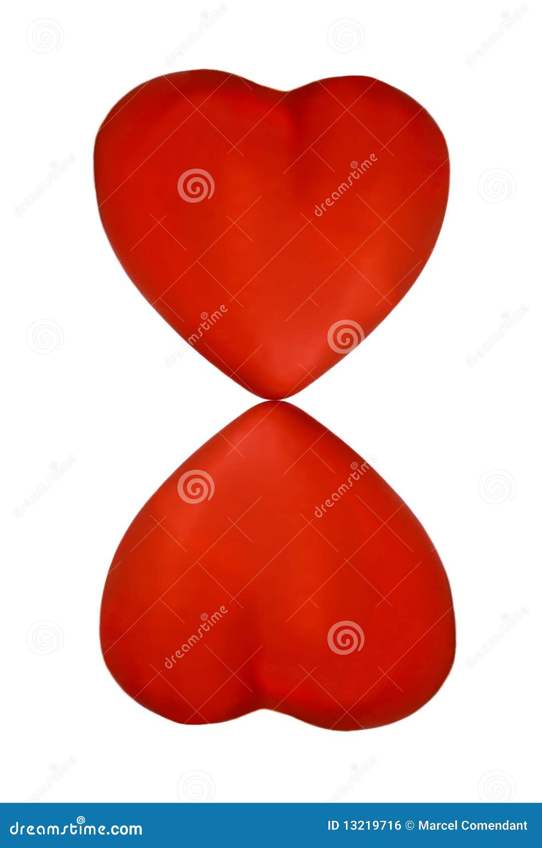 Two hearts forming 8 shape stock photo. Image of isolated - 13219716