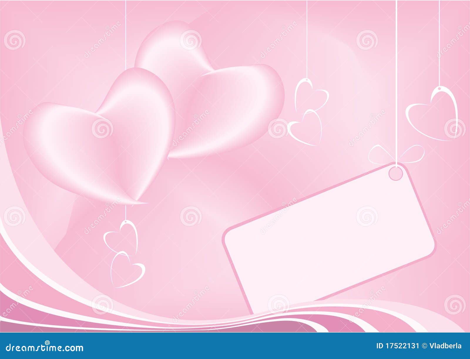 Two hearts and frame stock vector. Illustration of corner - 17522131