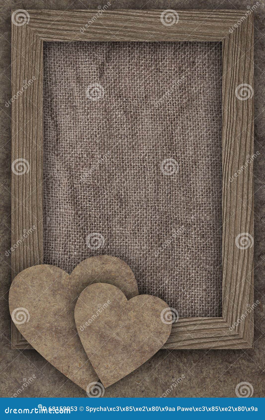 Two hearts and frame stock image. Image of colorful, creative - 68159953