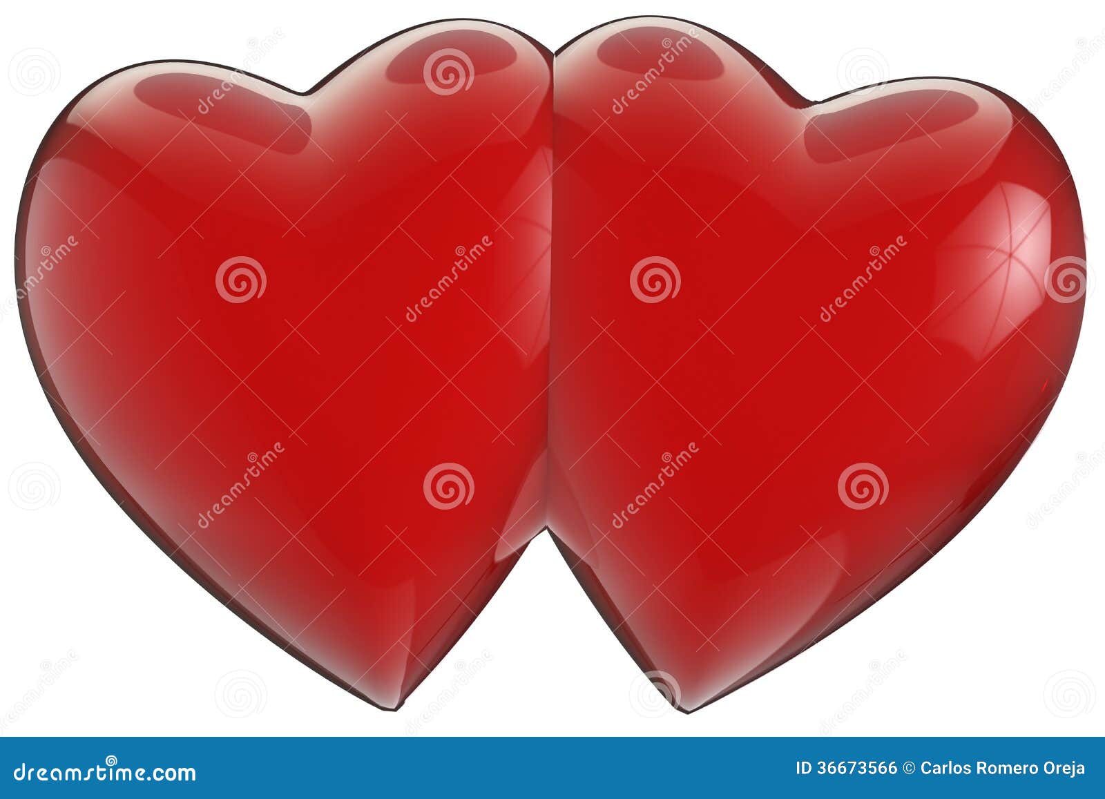 Two hearts joined stock illustration. Illustration of unite - 36673566