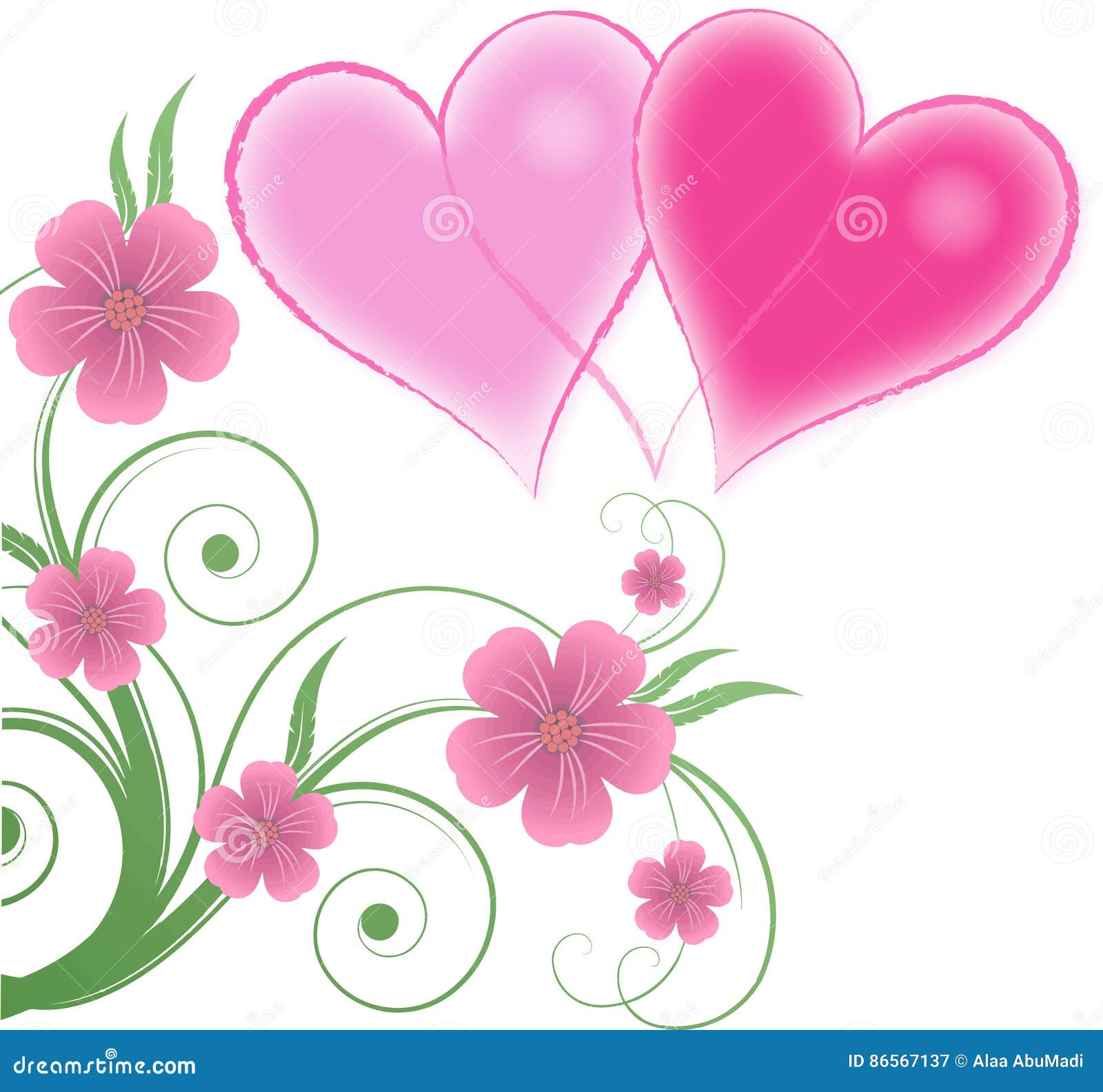 Two hearts make one stock illustration. Illustration of icon - 86567137