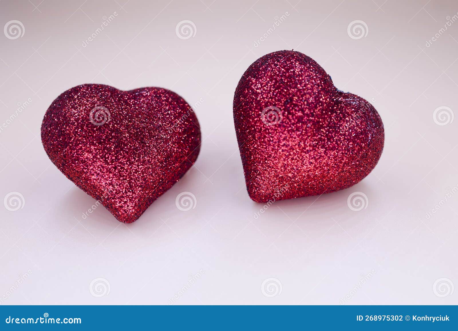Two Hearts Shape on the Plain Background Stock Photo - Image of emotion ...