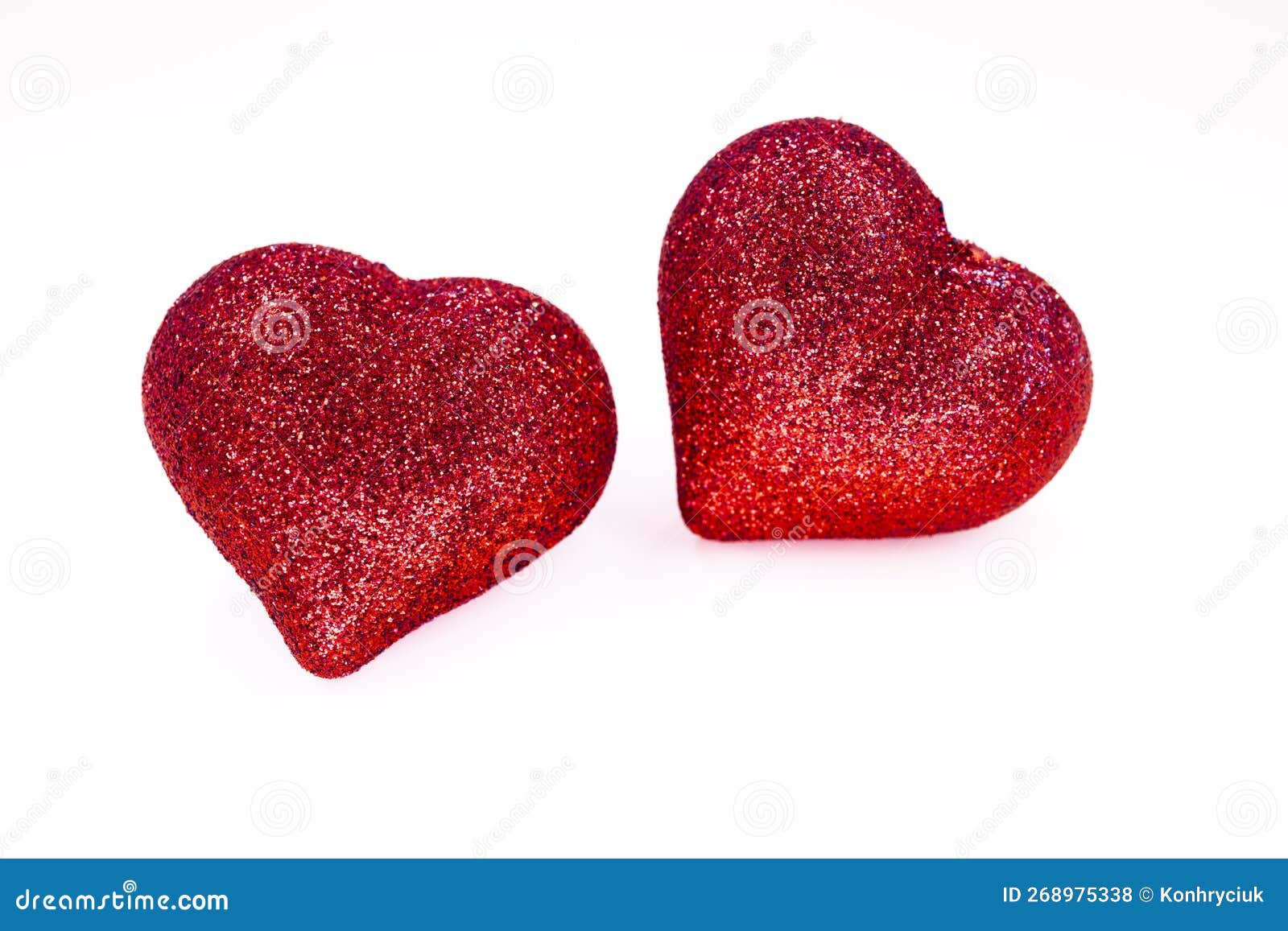 Two Hearts Shape on the Plain Background Stock Photo - Image of heart ...