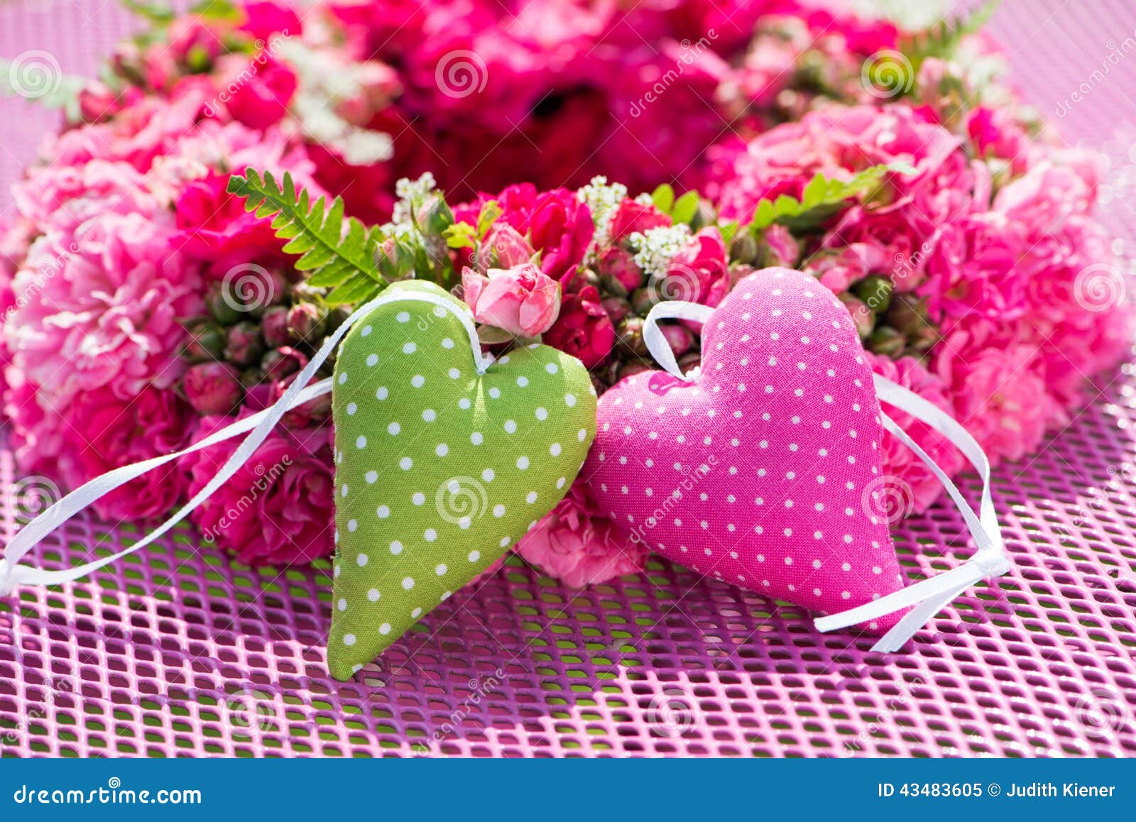 Two hearts stock image. Image of garden, flower, buds - 43483605