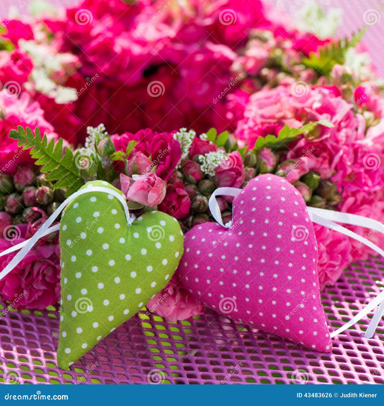 Two hearts stock photo. Image of summer, rose, buds, roses - 43483626