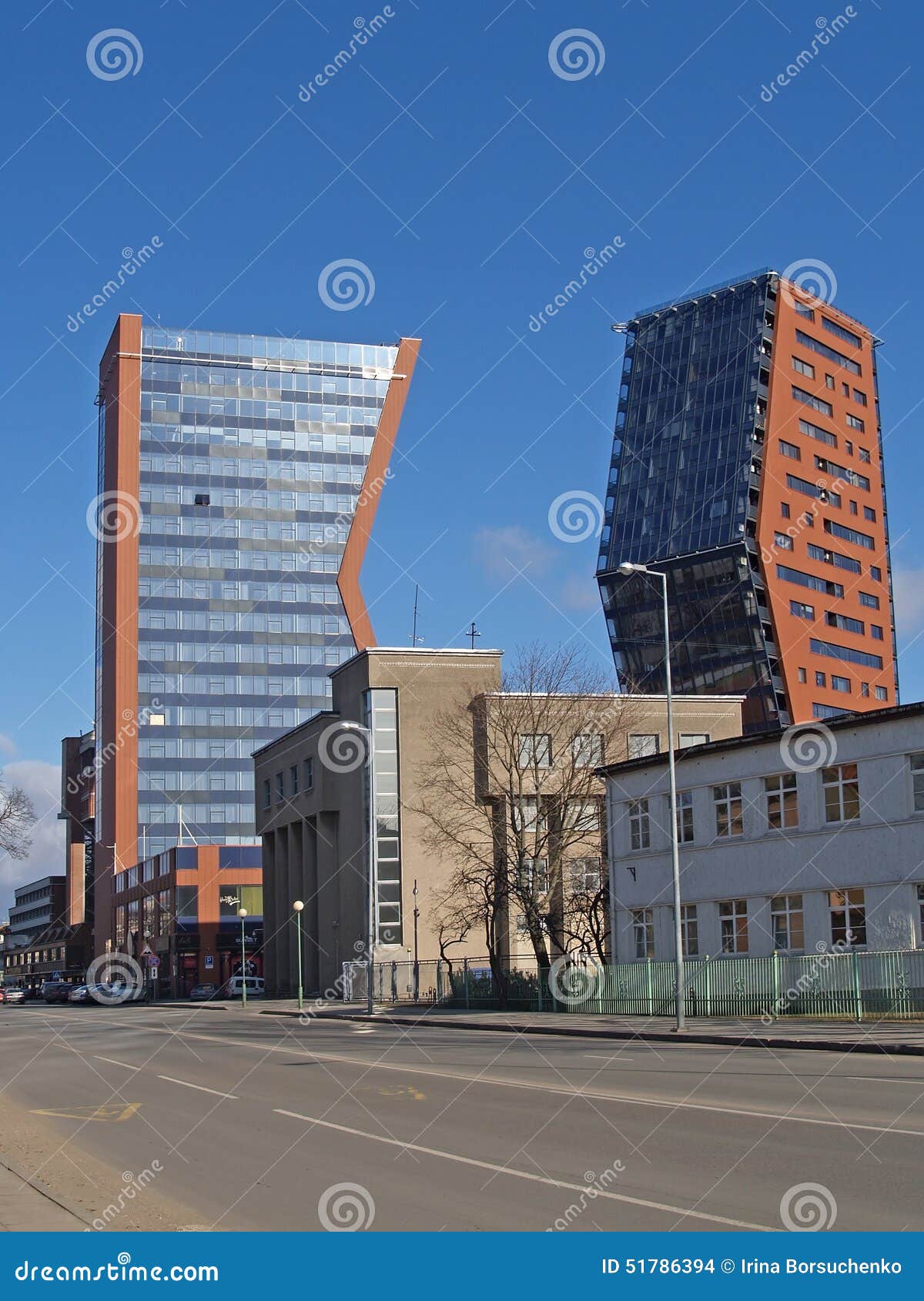 Two High-rise Buildings in Klaipeda, Lithuania Editorial Stock Image ...