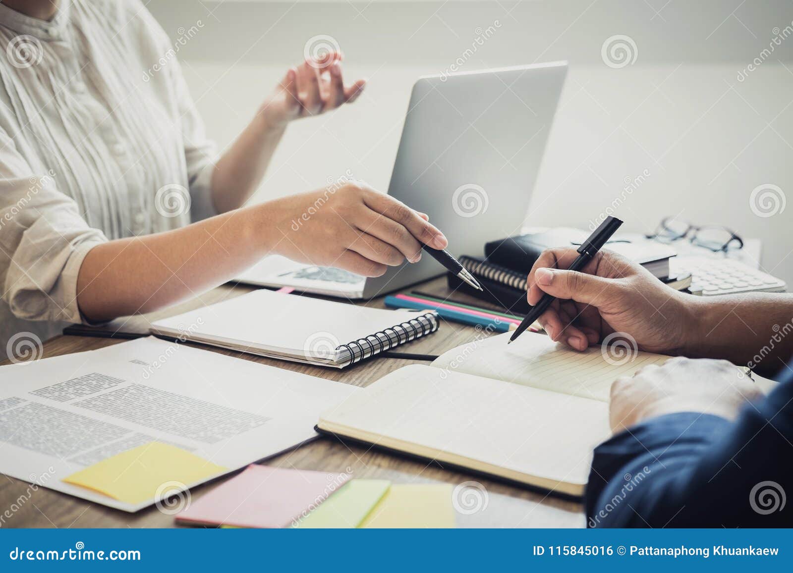 Two High School Students Campus or Classmates with Helps Friend Stock ...