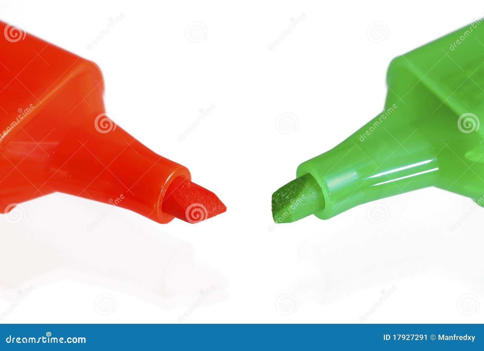 Two highlighters stock image. Image of text, felt, green - 17927291