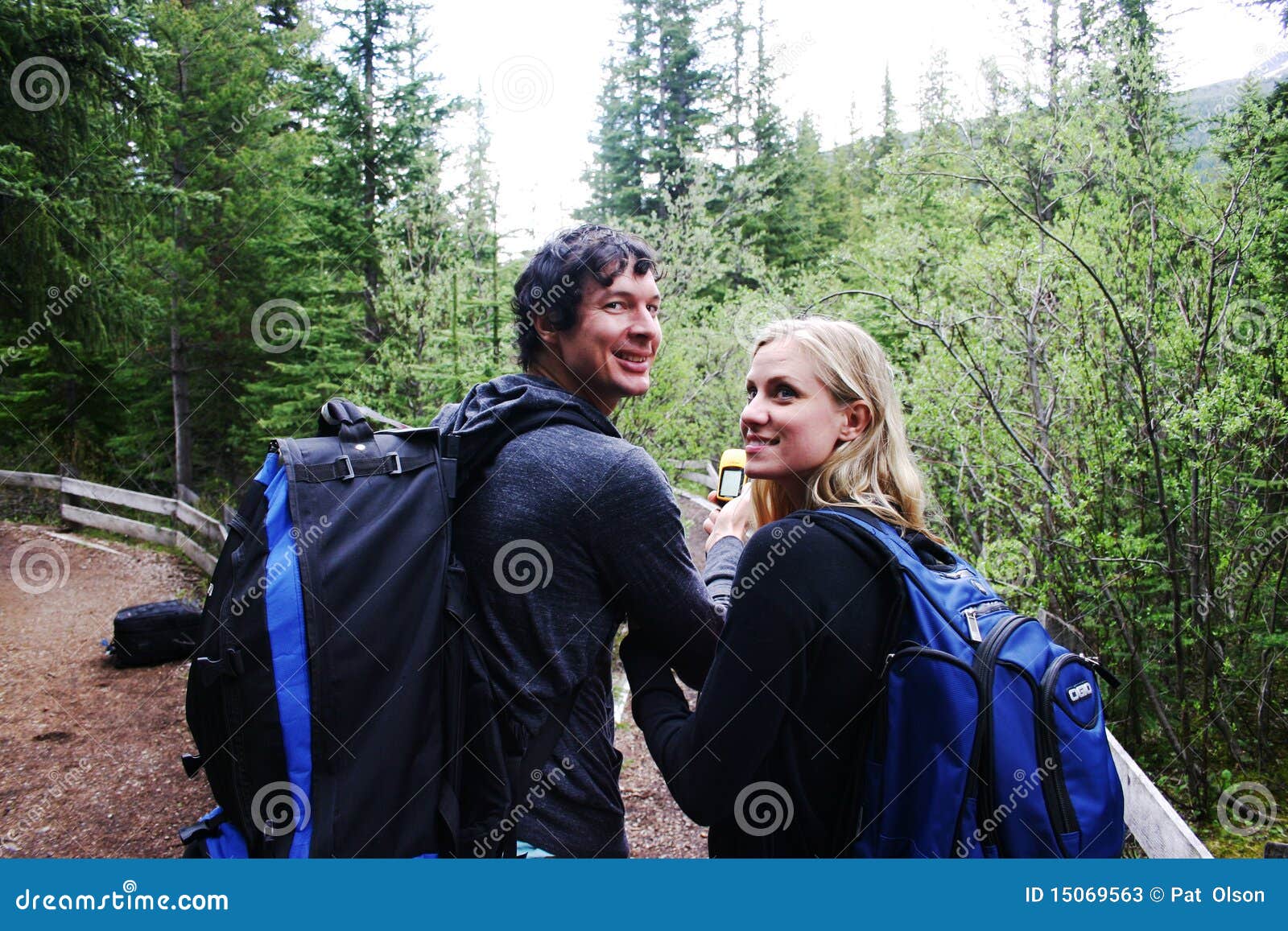 Two hikers stock image. Image of tourist, landscapes - 15069563