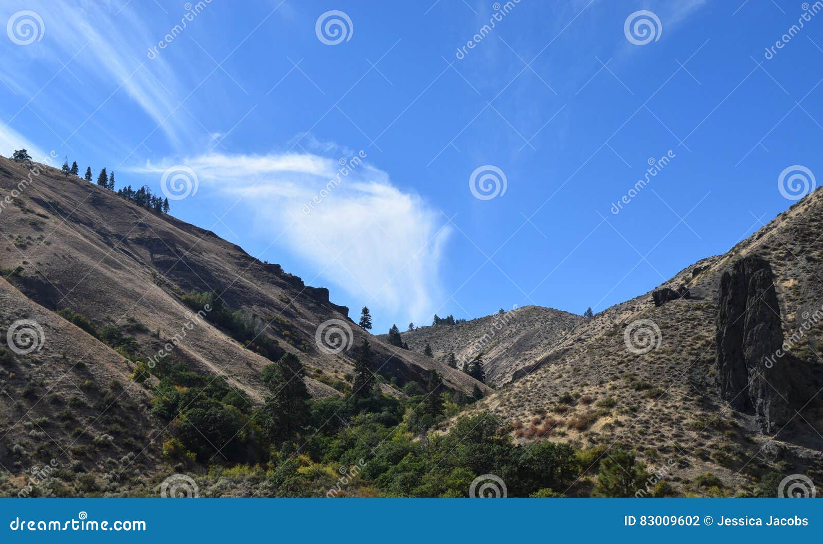 Between two hills stock photo. Image of scenic, blue - 83009602
