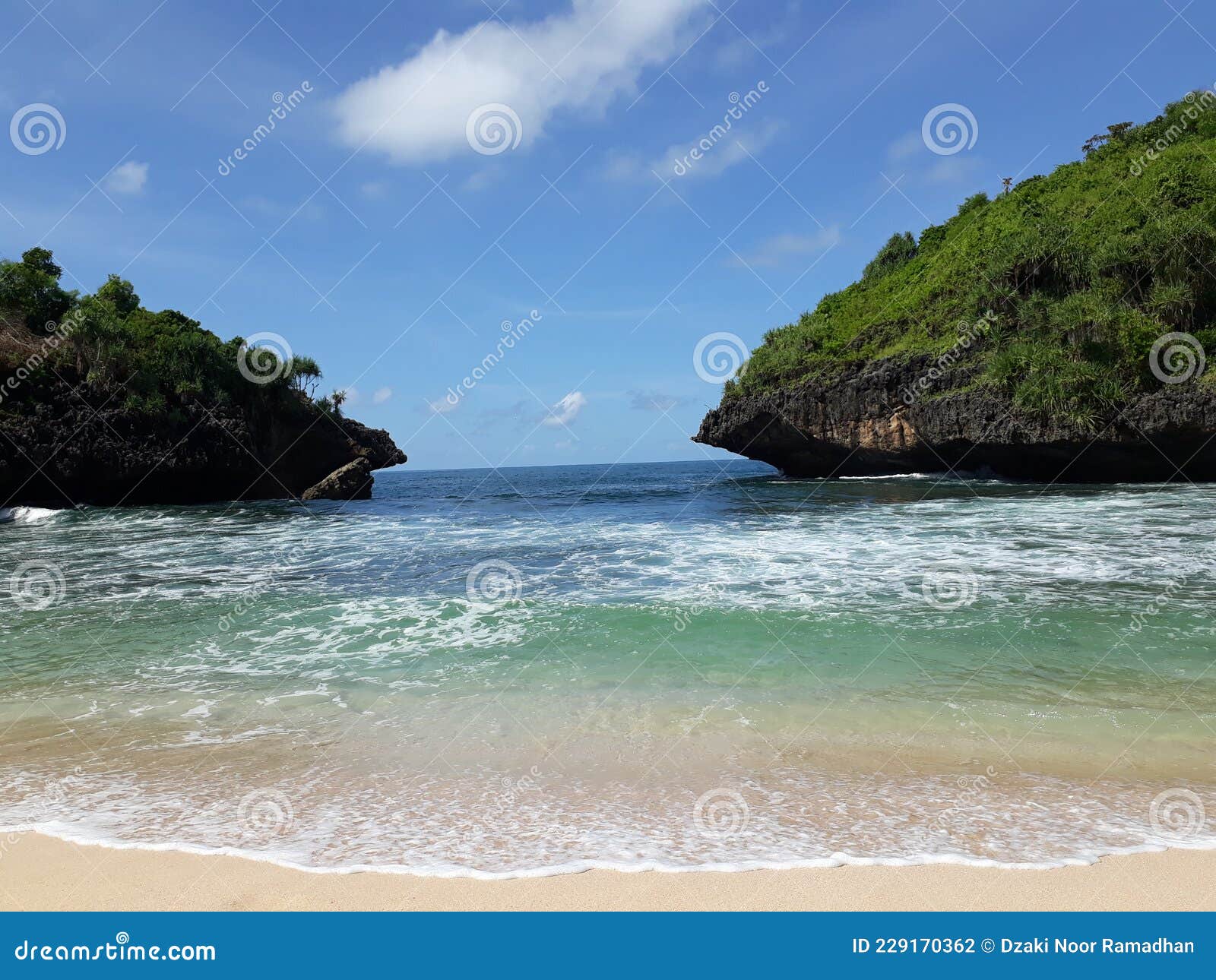 Two hills on one beach stock photo. Image of clear, form - 229170362
