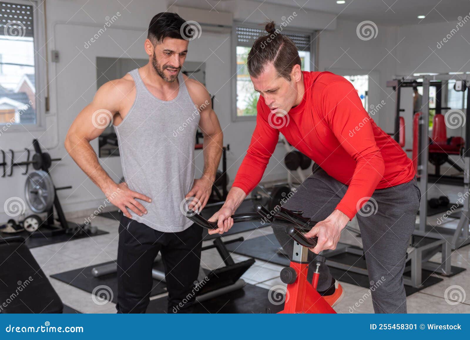 Hispanic Guys from Argentina Working Out in Gym Stock Image - Image of ...