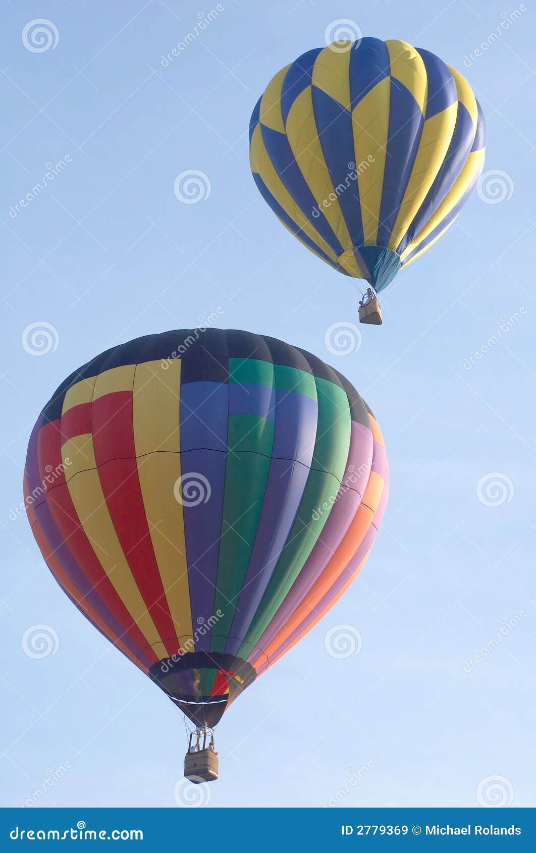 Two hot air balloons stock image. Image of recreation - 2779369