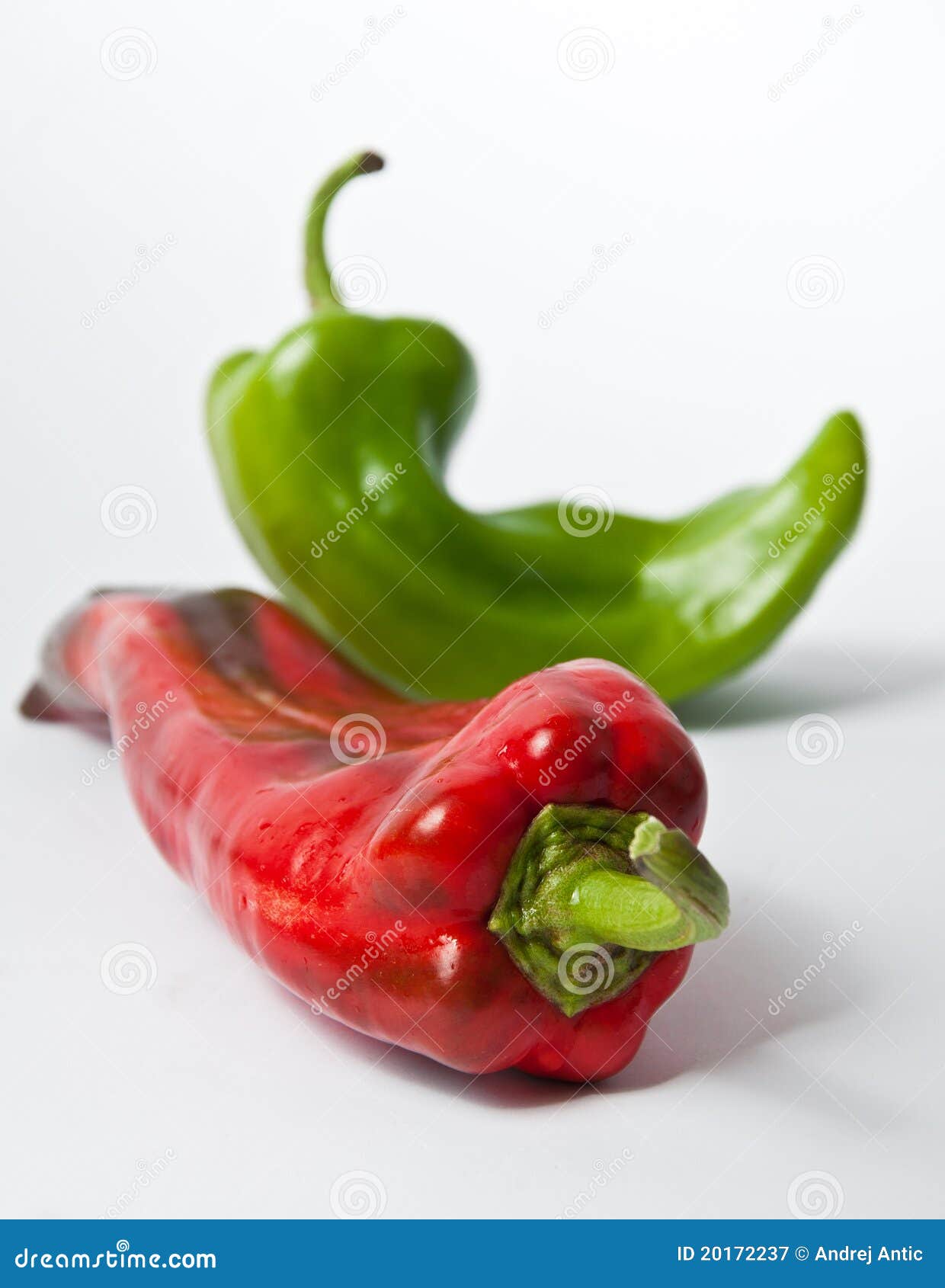 Two hot peppers stock image. Image of objects, cuisine - 20172237
