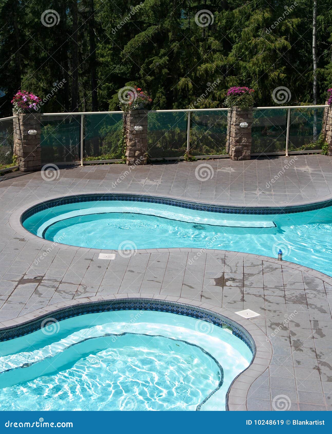 Two hot springs pools stock image. Image of lifestyle - 10248619