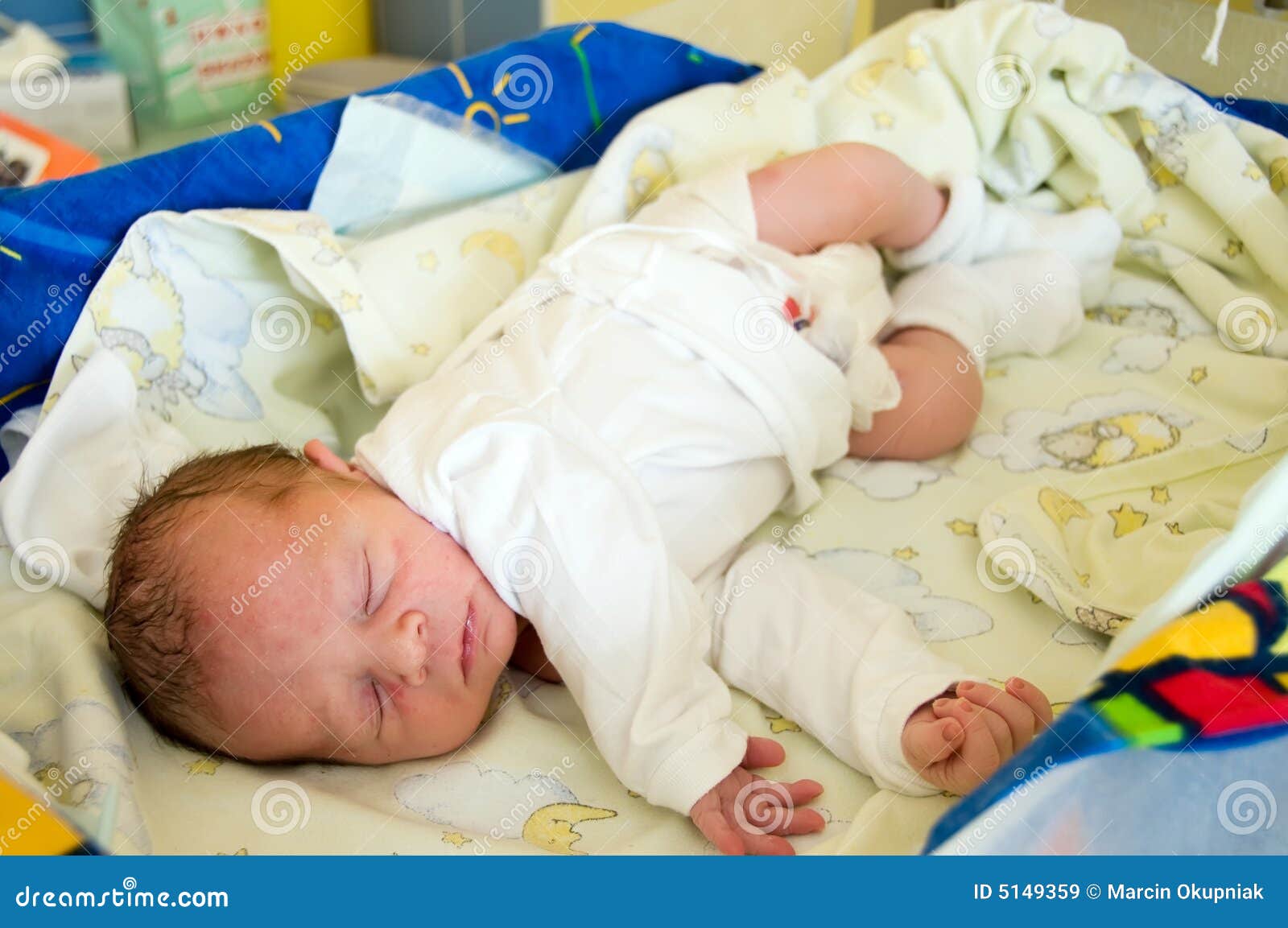 Two hour baby sleeping stock image. Image of care, infants - 5149359