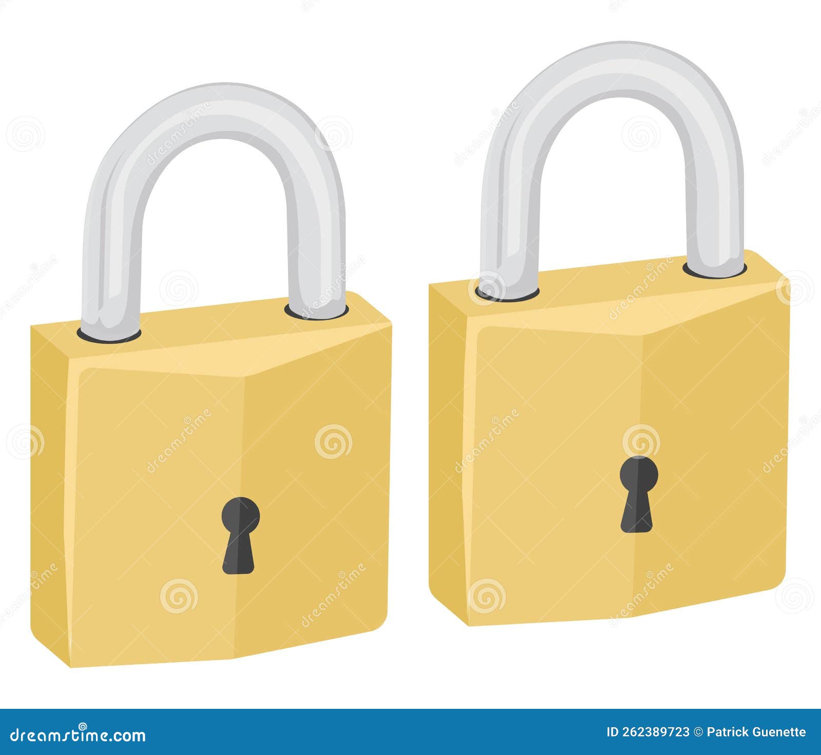 Two house locks, icon stock vector. Illustration of symbol - 262389723