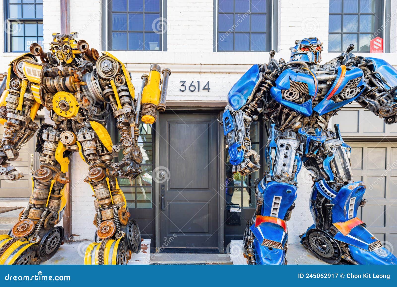 Two Huge Transformers in Front of a House Editorial Photography - Image ...