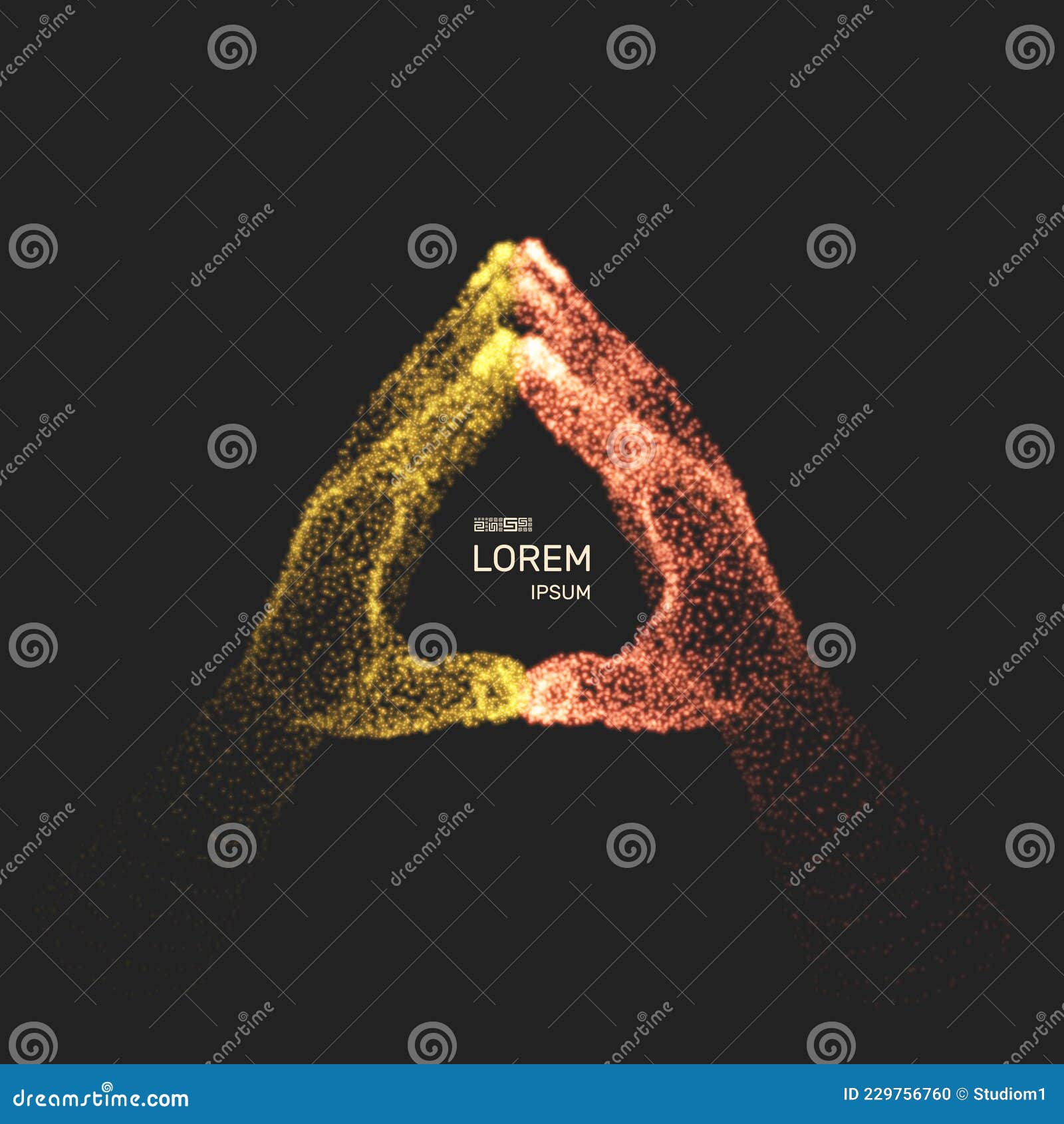 Two Human Hands. Connection Structure. Business Concept Stock Vector ...