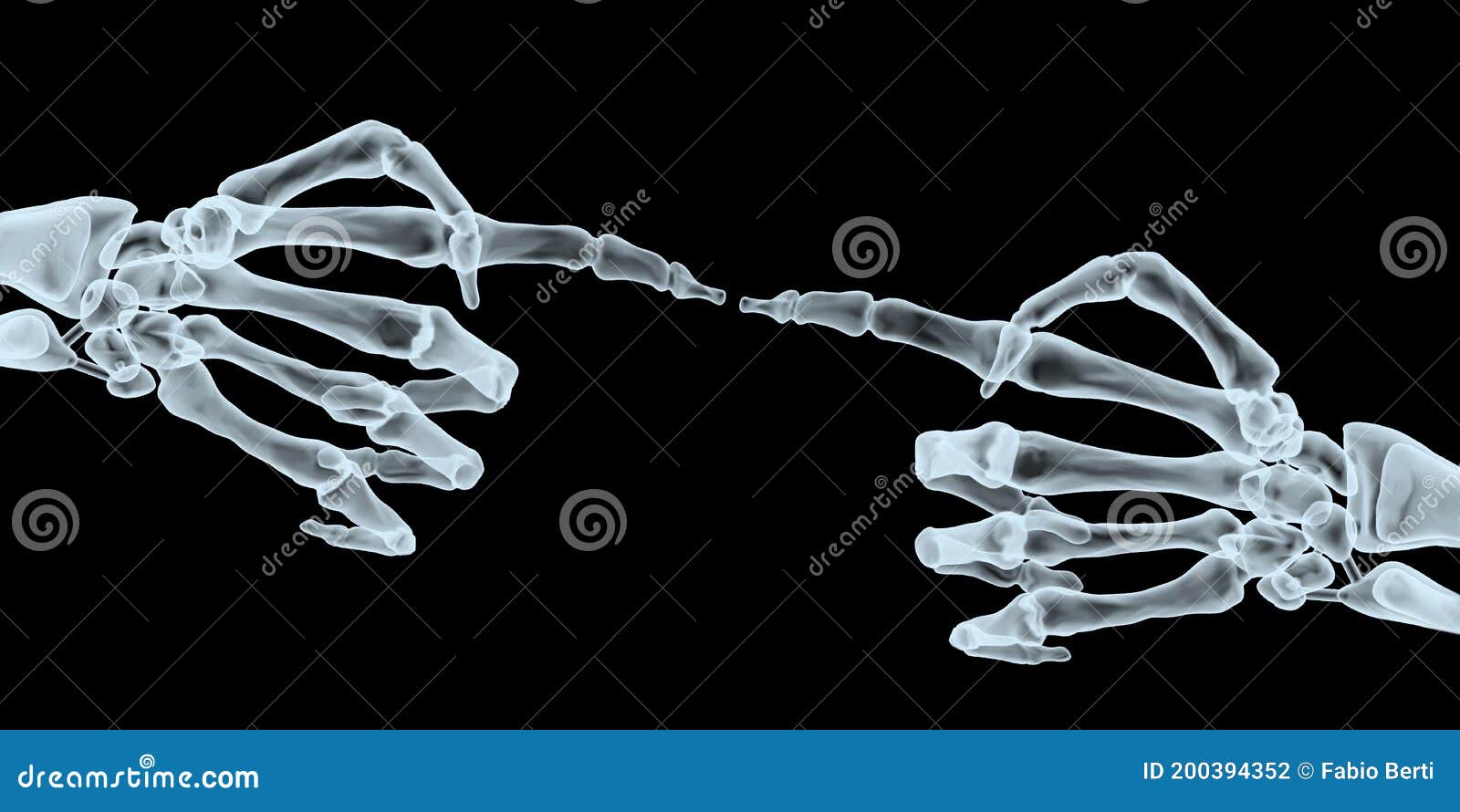 Skeleton Pointing Finger