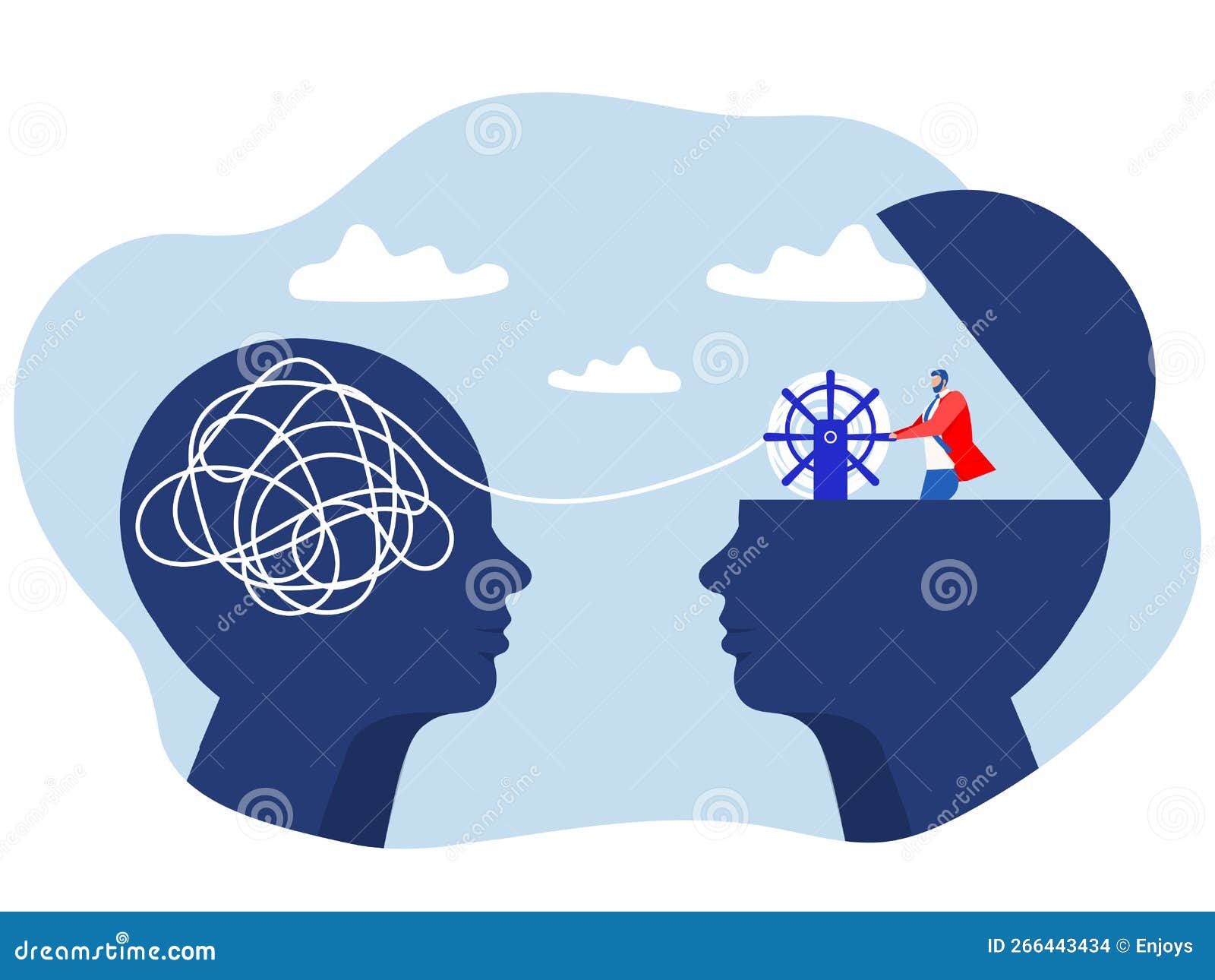Two Human Heads Silhouette Decoding with the Opposite Mindset Chaos and ...