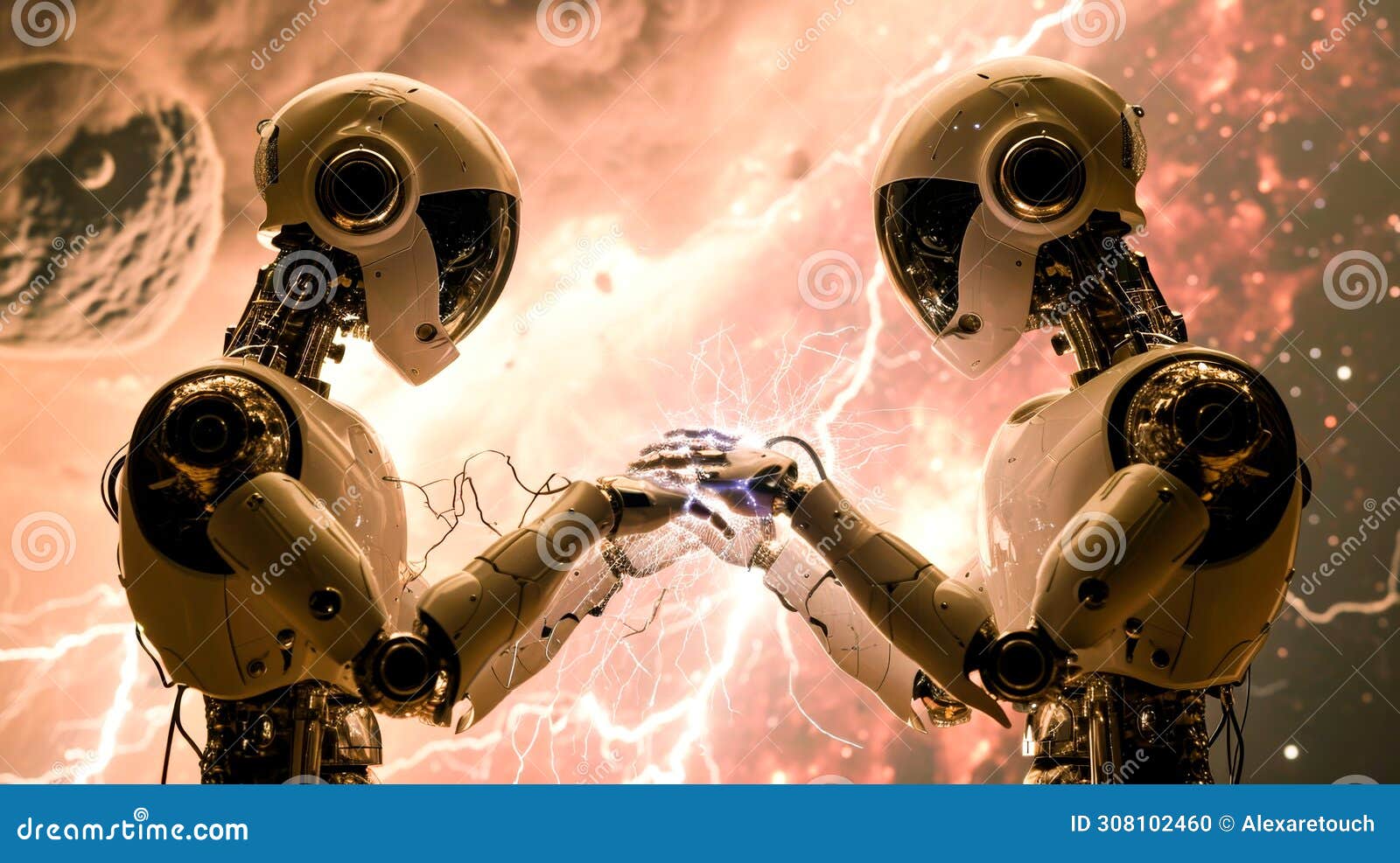 Cybernetic Connection stock photo. Image of technology - 308102460