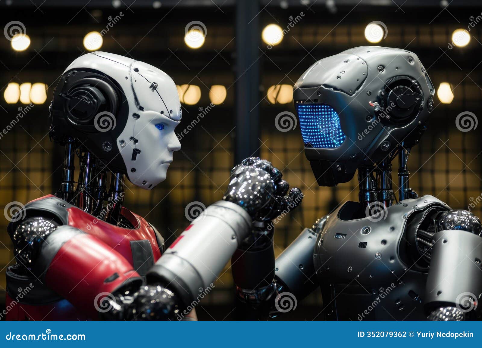 Robots Engaging in a Friendly Competition during a Technology Showcase ...