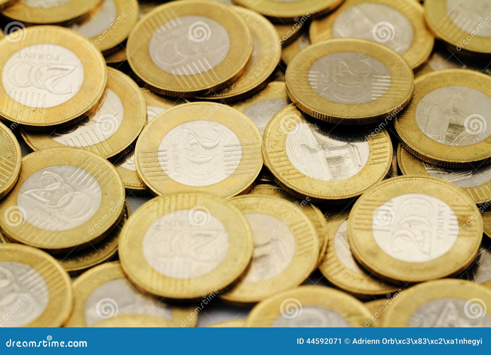 Two-hundred stock image. Image of savings, gold, forint - 44592071