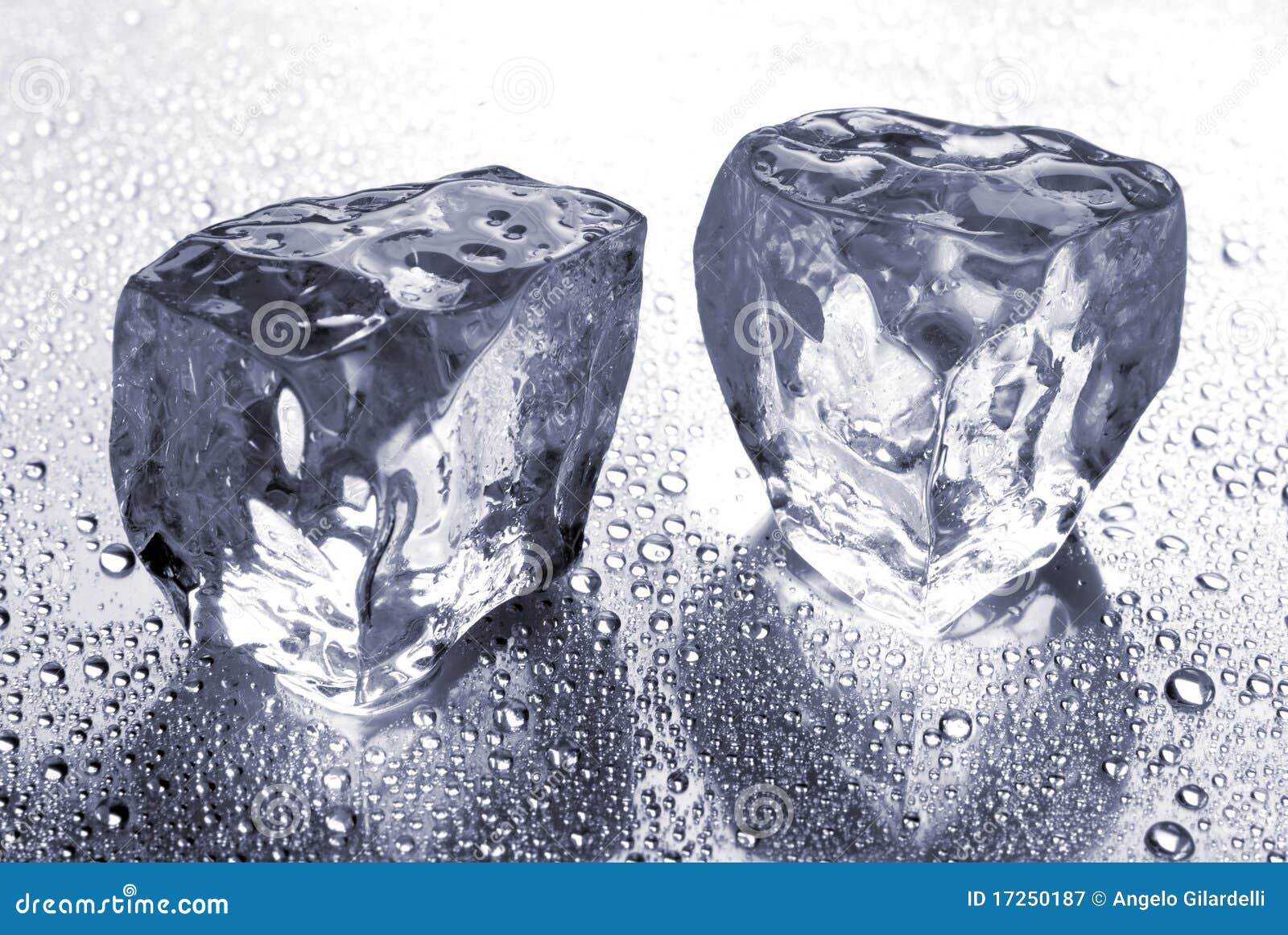 Two ice cubes stock image. Image of cold, refreshment - 17250187