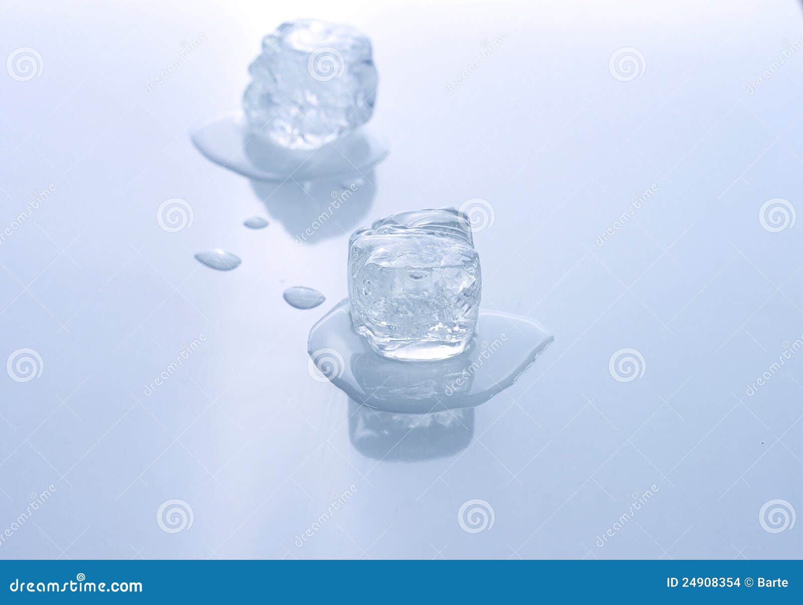 Two ice cubes stock photo. Image of melt, reflection - 24908354
