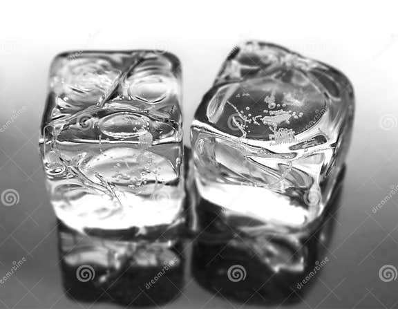 Two ice cubes stock photo. Image of isolated, cold, reflection - 3138990