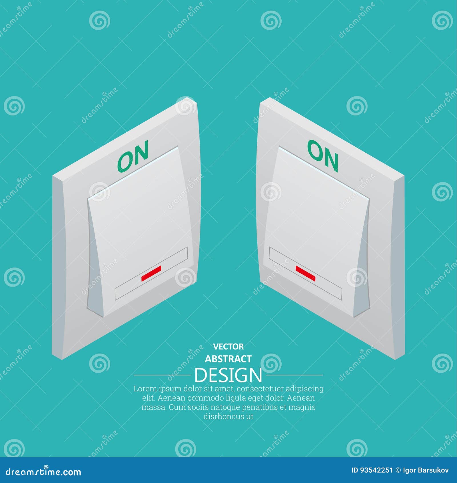 Two icons light stock vector. Illustration of isolated - 93542251